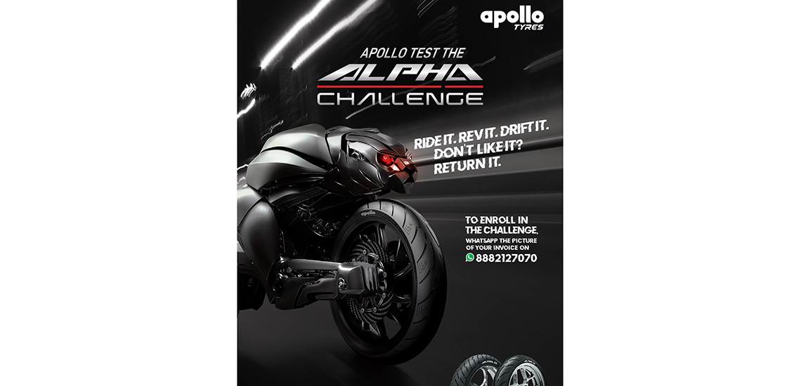 Apollo Tyres Launches ‘test the Alpha challenge’ Initiative