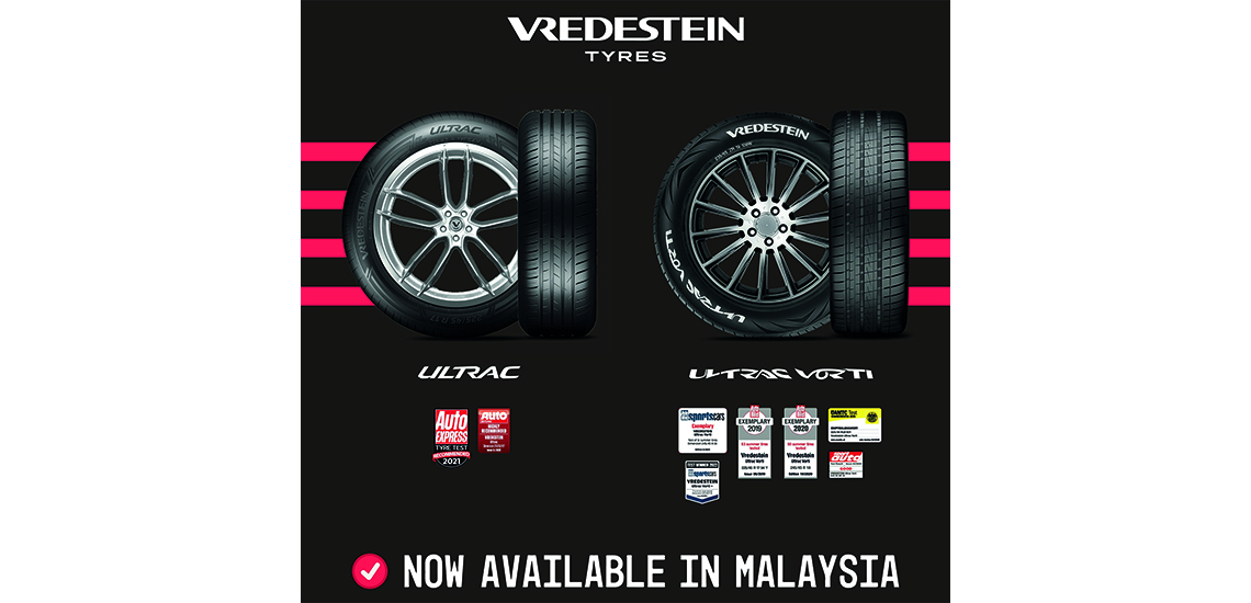 Vredestein Ultrac and Ultrac Vorti Now Available in Malaysia